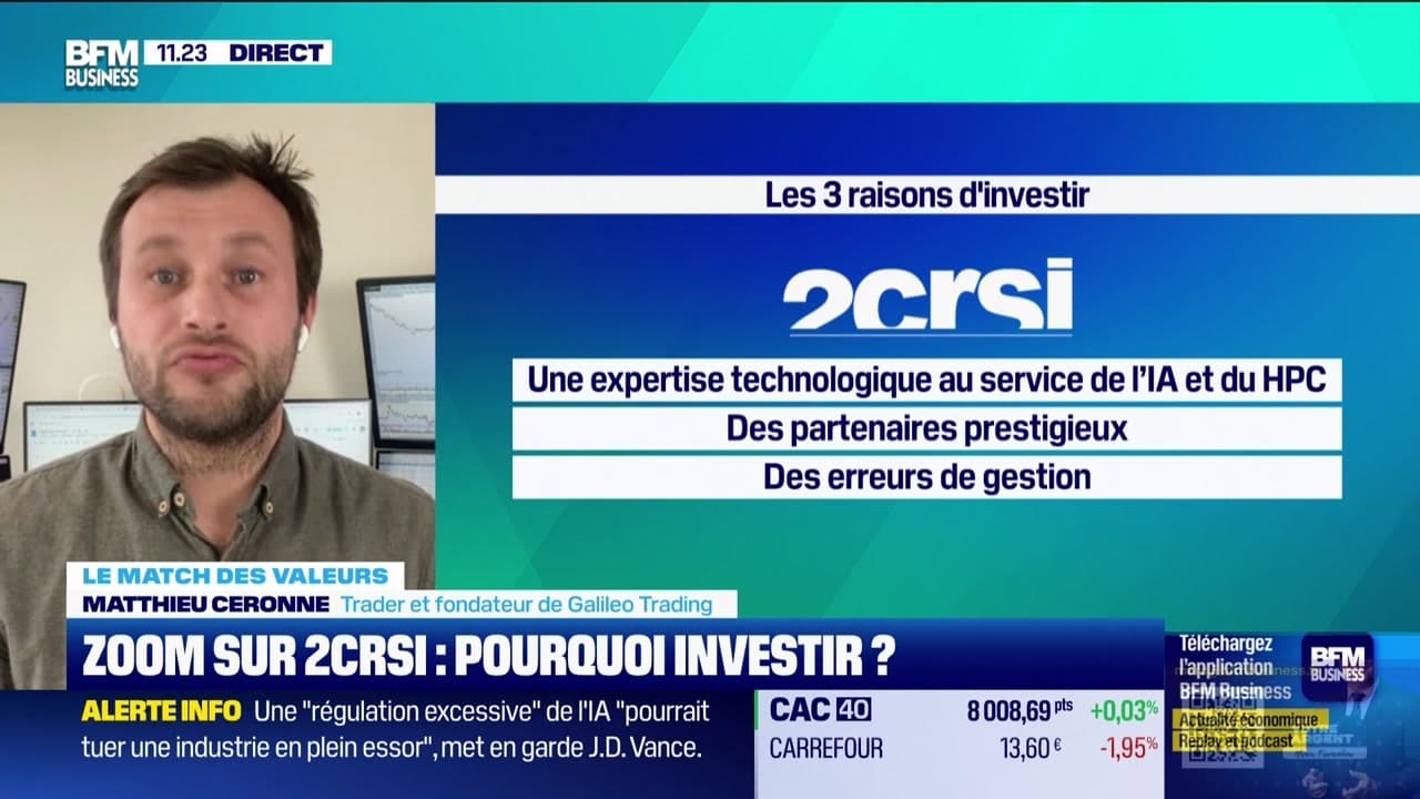 Le match des valeurs : Zoom sur 2CRSI et Profile Software, pourquoi investir ? - 11/02