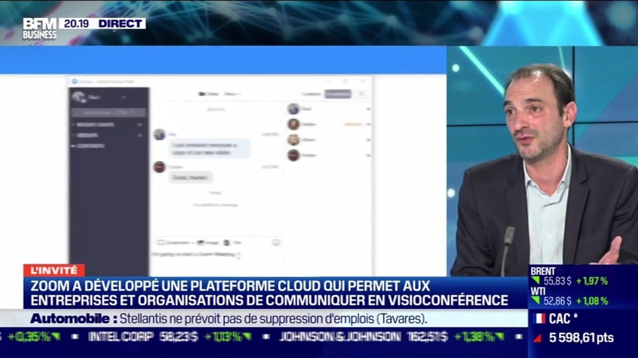 Loïc Rousseau (Zoom) : Zoom a développé une plateforme cloud qui permet ...