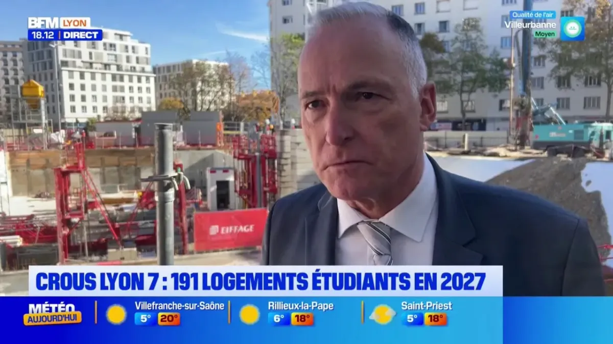Crous Lyon 7 : 191 logements étudiants en 2027