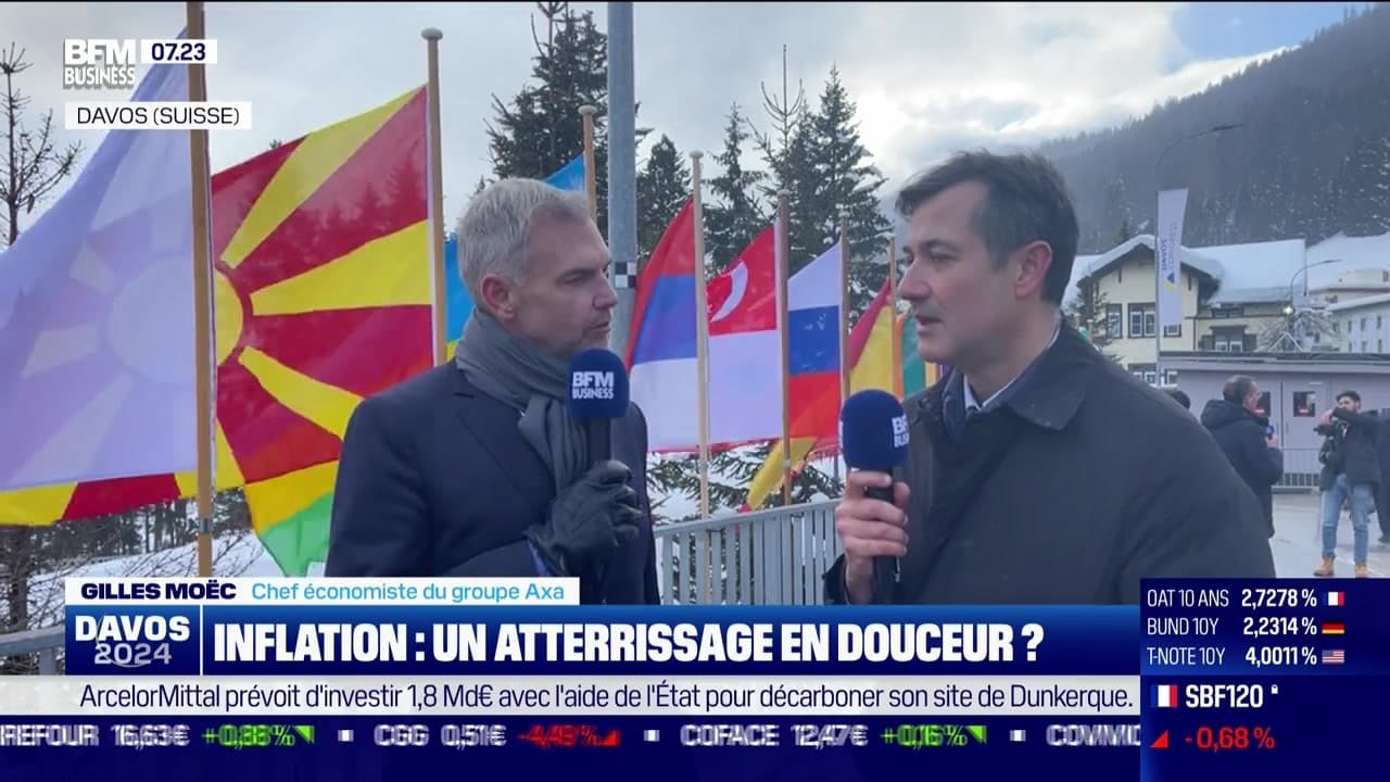 Gilles Moëc (Axa) : Conjoncture, des chefs d'entreprises sereins ? - 16/01