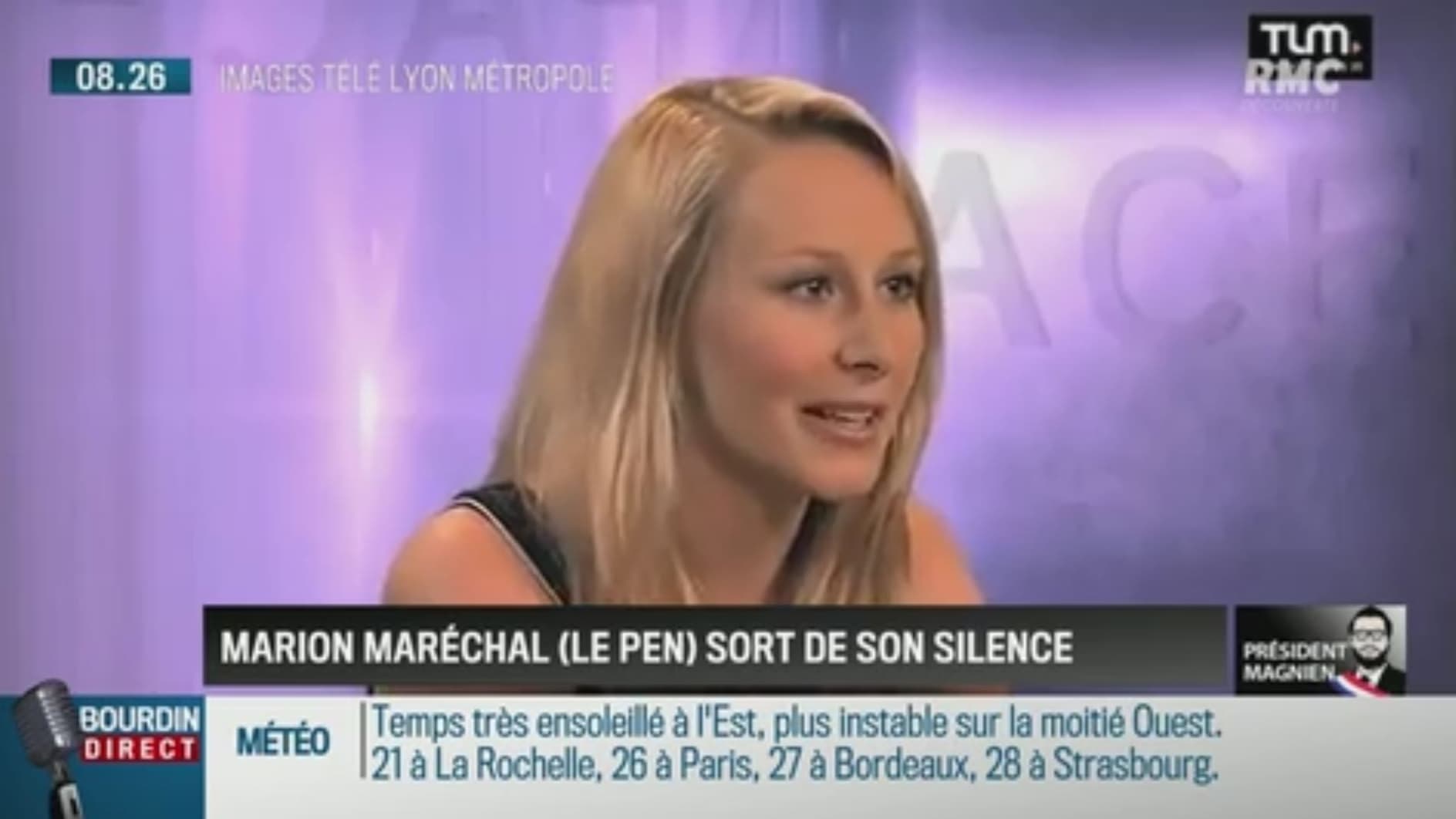"Président Magnien!": Marion Maréchal (Le Pen) sort de son silence