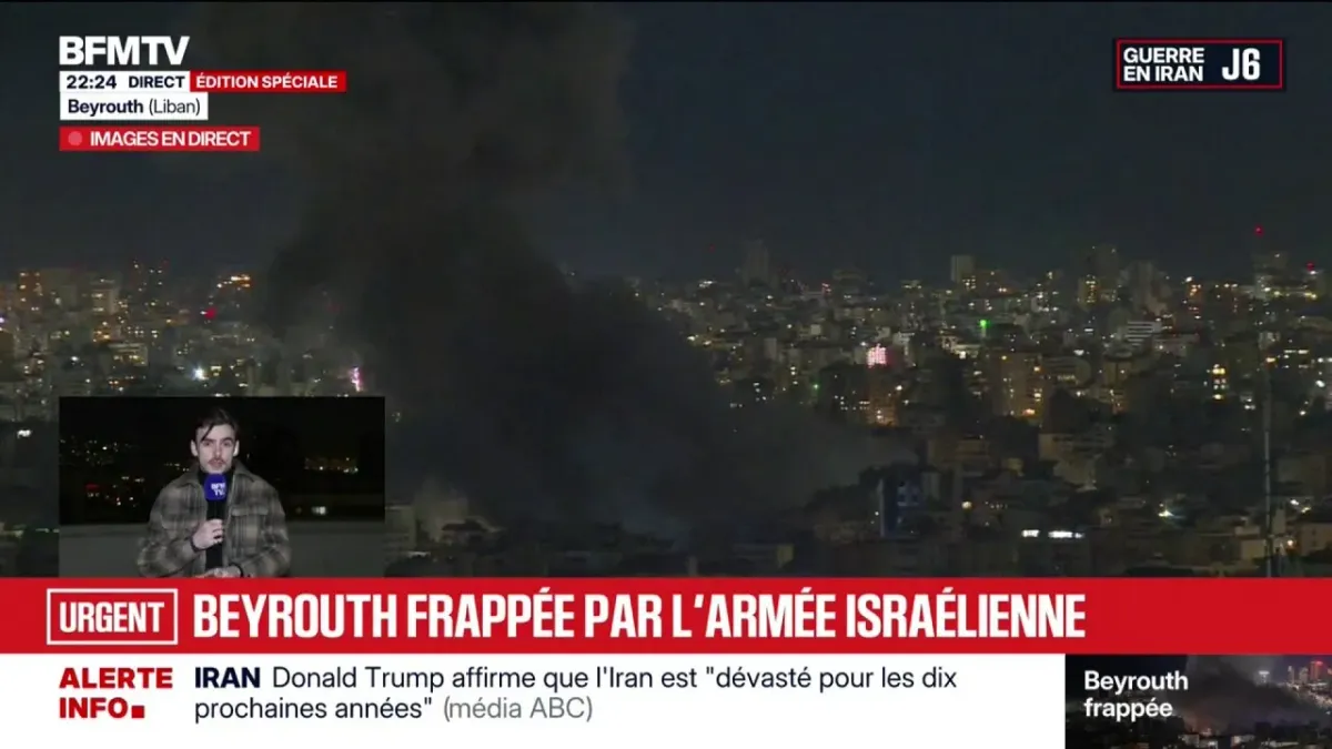 Conflit au Moyen-Orient: le Liban une nouvelle fois frappé par une ...
