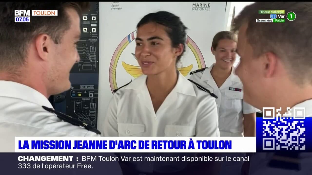 La mission Jeanne d'Arc a fait son retour au port de Toulon après cinq ...