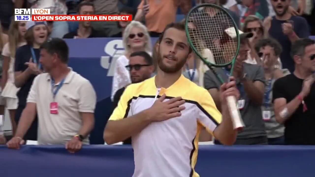 Après sa victoire, Hugo Gaston rejoint Alexandre Müller en finale de l'Open Sopra Steria à Lyon