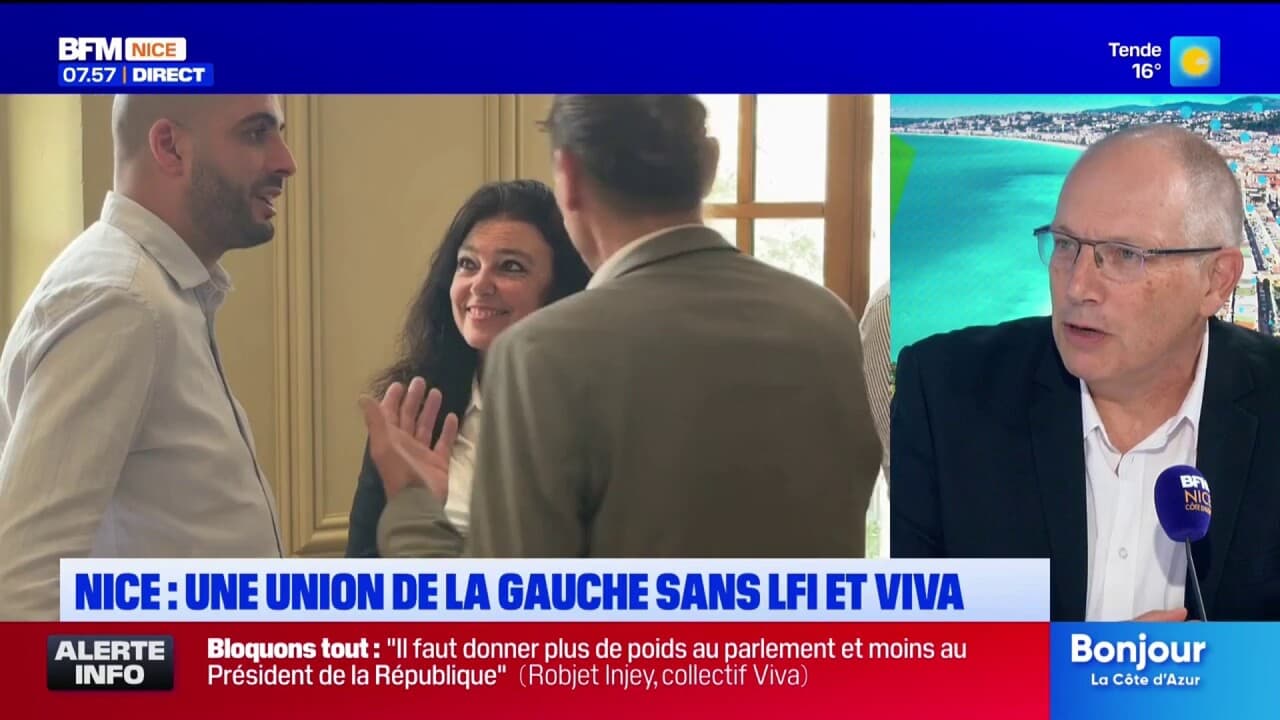 Nice : une union de la gauche sans LFI et VIVA, Robert Injey (VIVA!) réagit sur BFM Nice Côte d'Azur