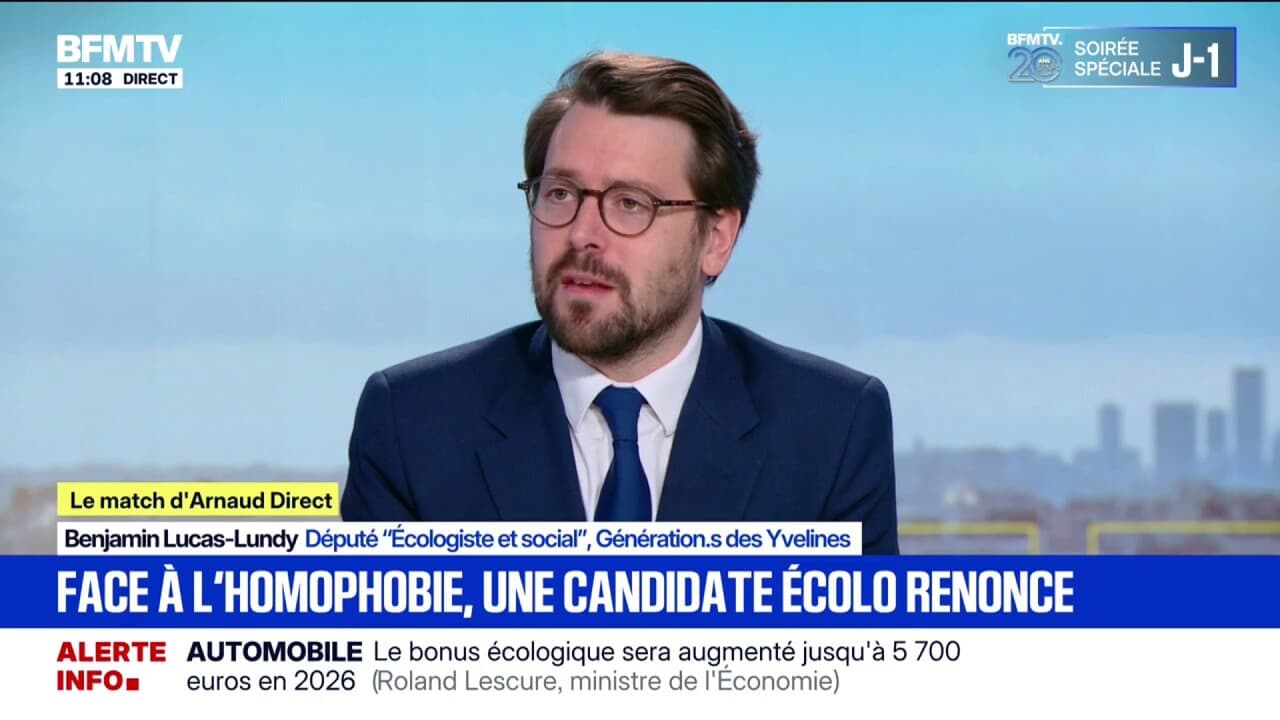 "L'homophobie n'a sa place nulle part": Benjamin Lucas-Lundy réagit au ...