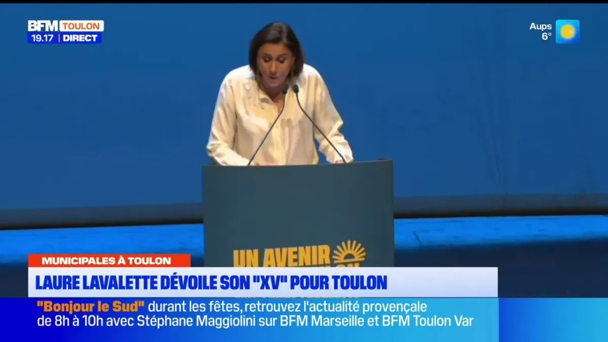 Municipales 2026 à Toulon: Laure Lavalette, députée RN, présente lors d ...