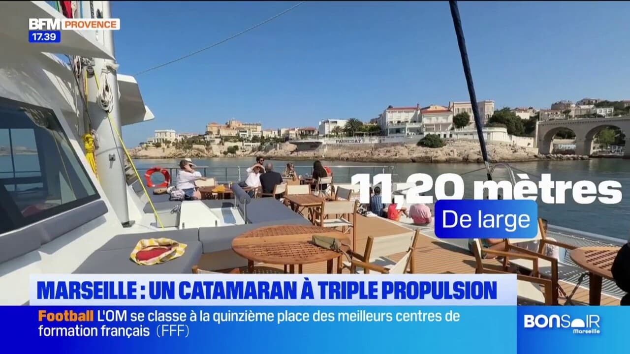 Marseille : un catamaran à triple propulsion