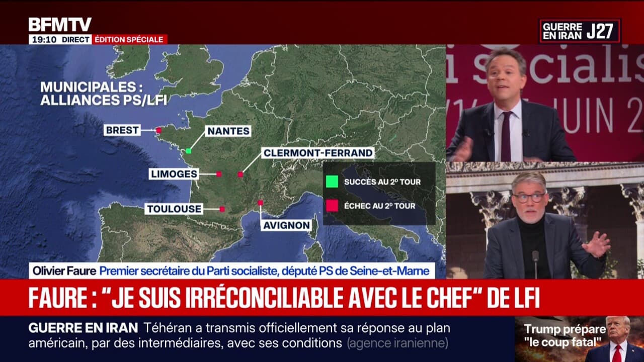 "Je suis irréconciliable avec le chef" de la France insoumise, déclare ...
