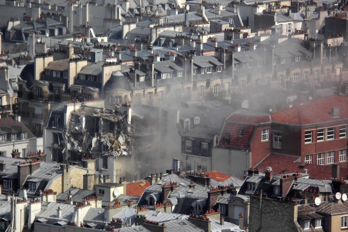 Spectaculaire explosion due au gaz au cœur de Paris