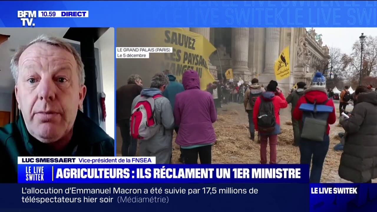 Pour Luc Smessaert (FNSEA), la censure du gouvernement de Michel ...