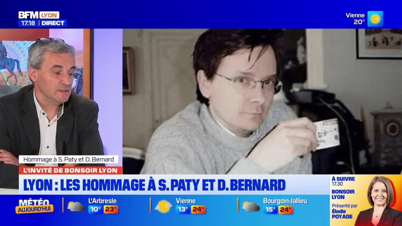 Des hommages à Samuel Patty et Dominique Bernard dans les lycées lyonnais