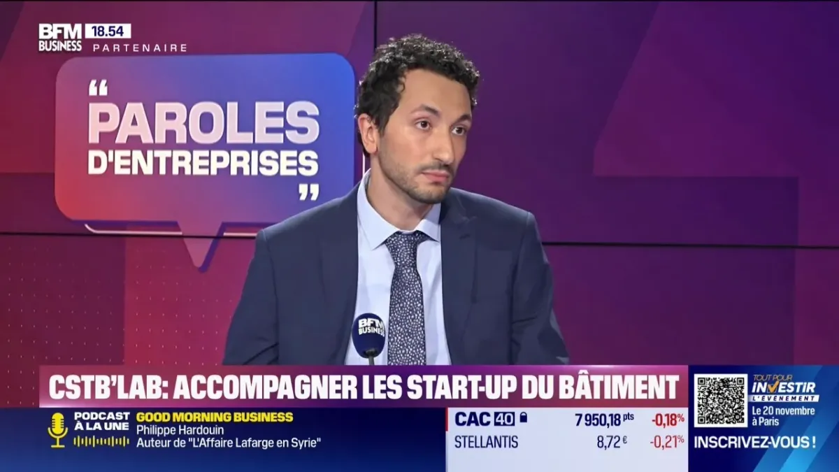 Fadi Lahlou (CSTB'Lab) : CSTB'Lab, accompagner les start-up du bâtiment - 08/11