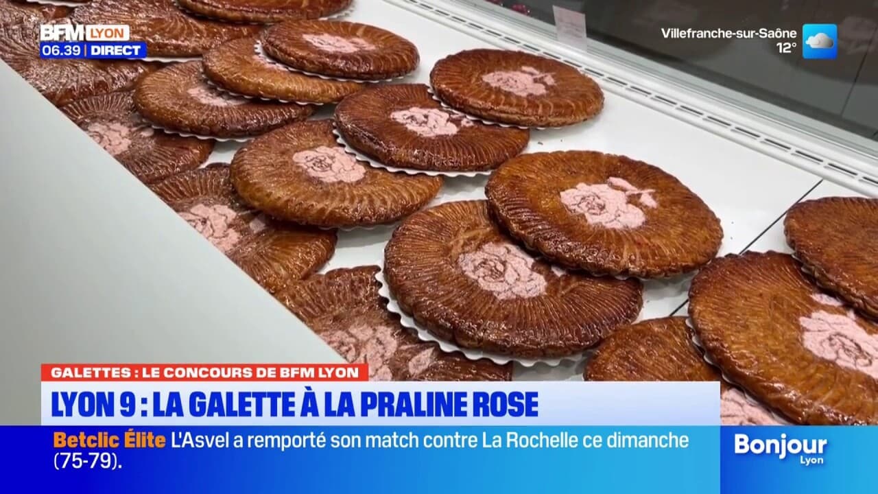 Lyon: la galette des rois à la praline rose