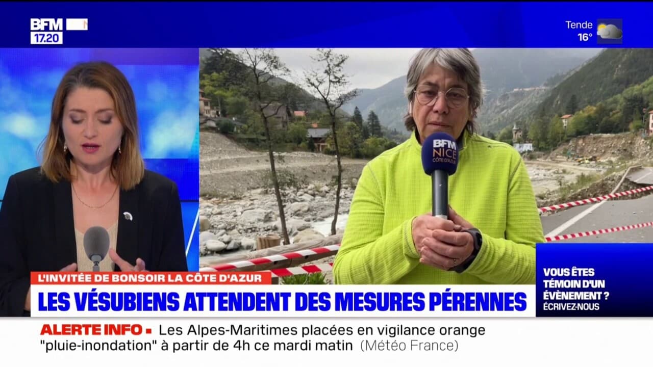 Marie, habitante de Saint-Martin-Vésubie, relate le passage de la tempête Aline