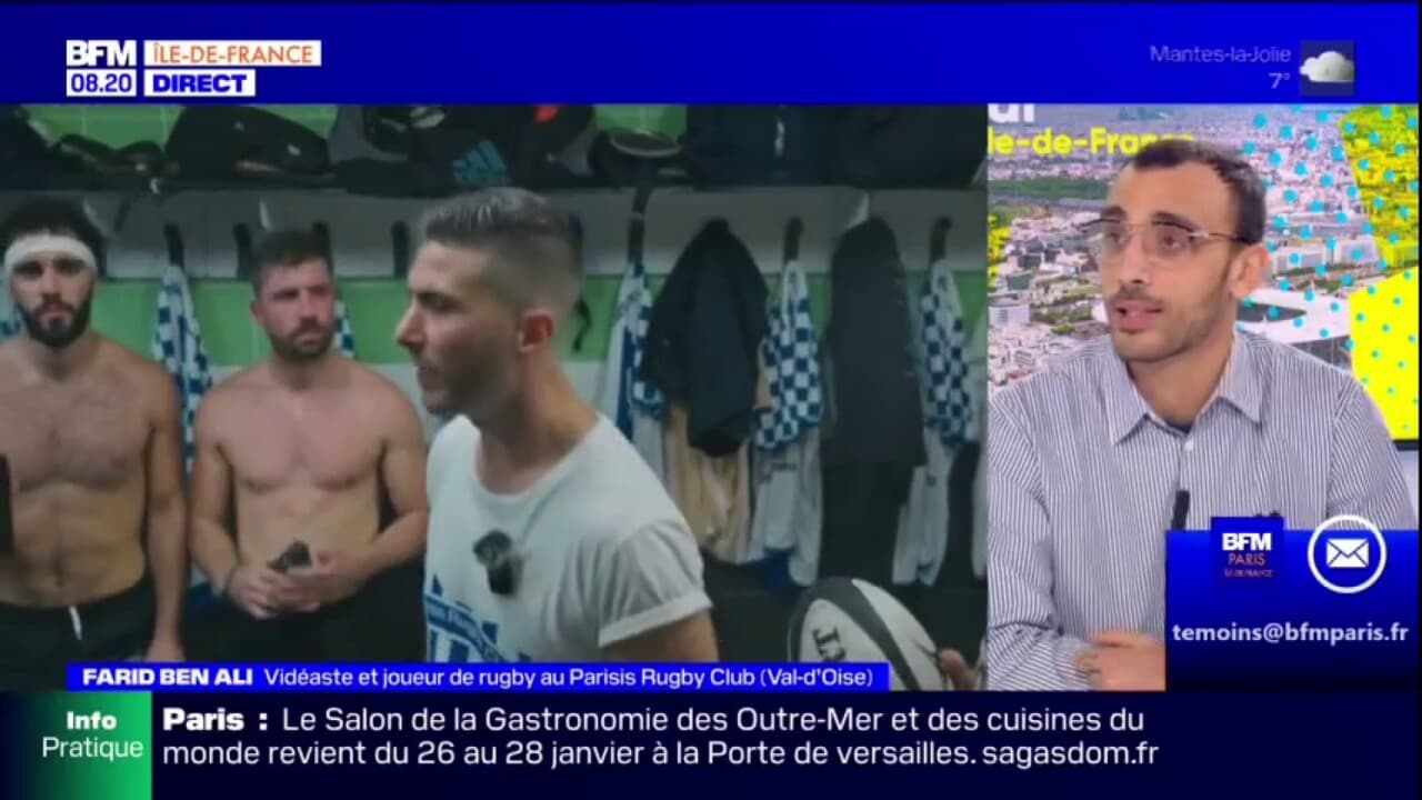 Farid Ben Ali, vidéaste et joueur de rugby au Parisis Rugby Club ...