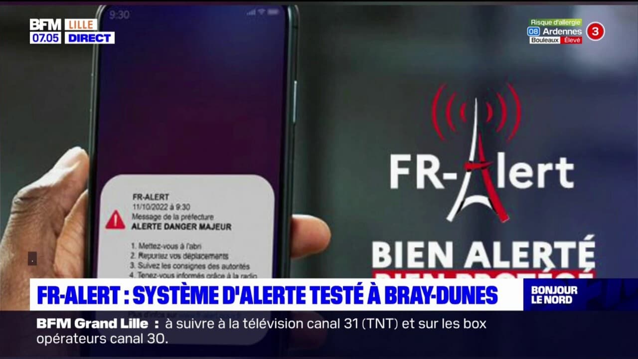 Nord: le système FR-Alert testé à Bray-Dunes