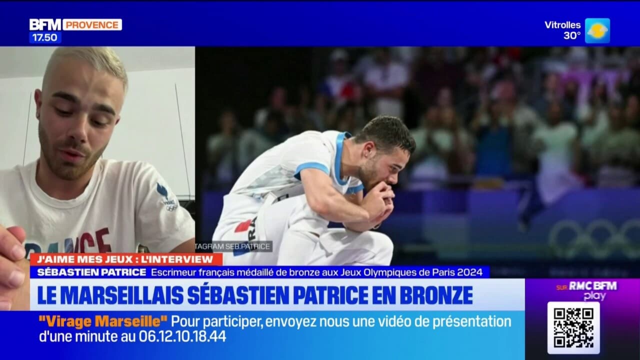 J'aime mes Jeux du 7 août: Sébastien Patrice, médaillé de bronze, évoque son amour pour l'OM