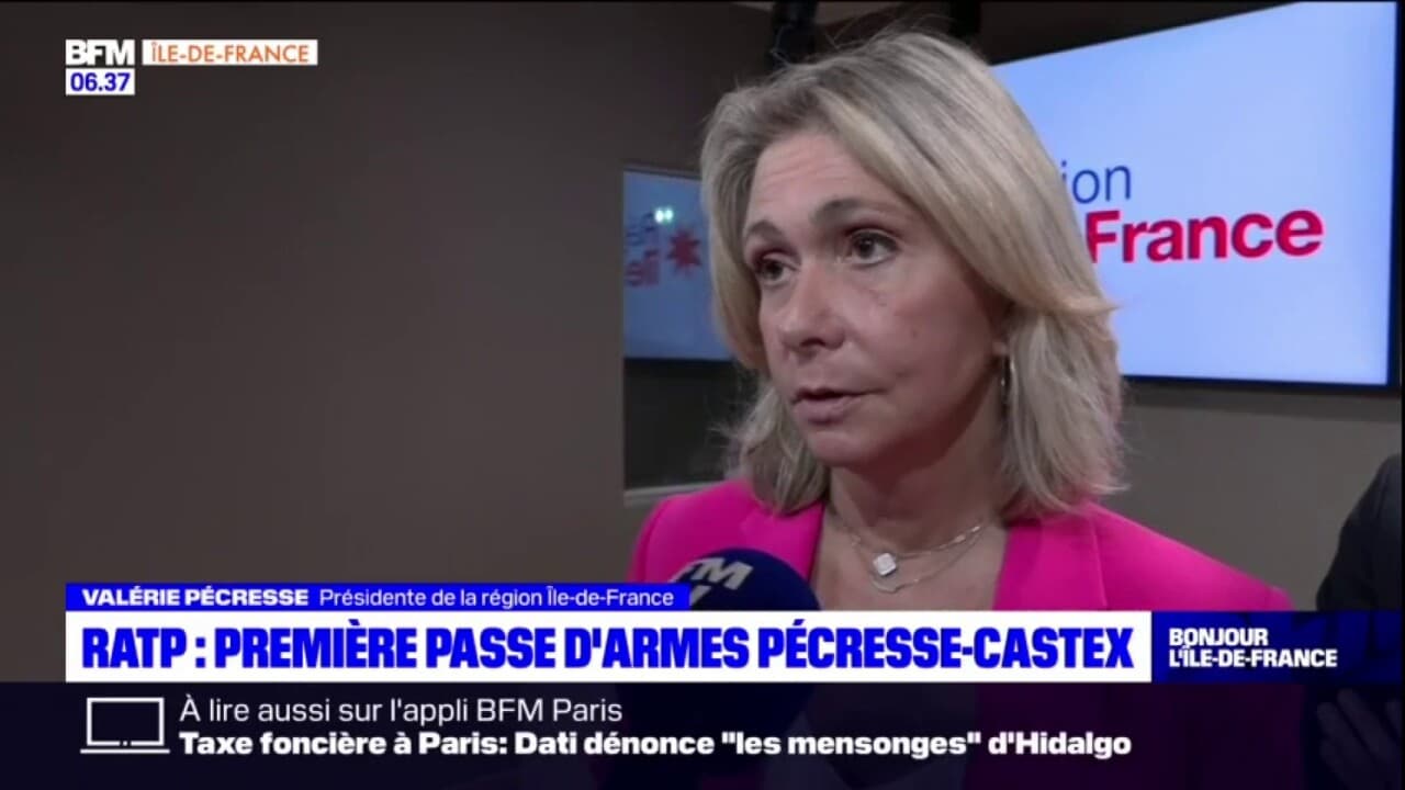 RATP: Valérie Pécresse attend de Jean Castex qu'il soit "l'avocat des transports publics"