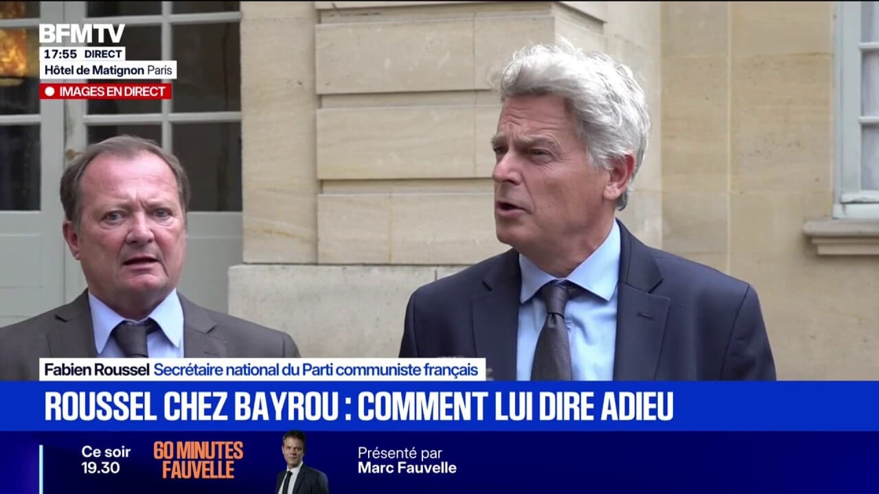 Fabien Roussel dénonce un "budget honteux", après son entretien avec ...