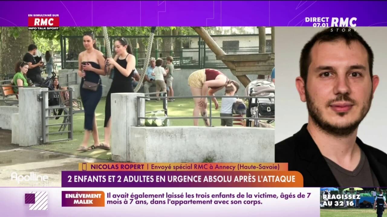 Annecy: 2 enfants en urgence absolue après l'attaque
