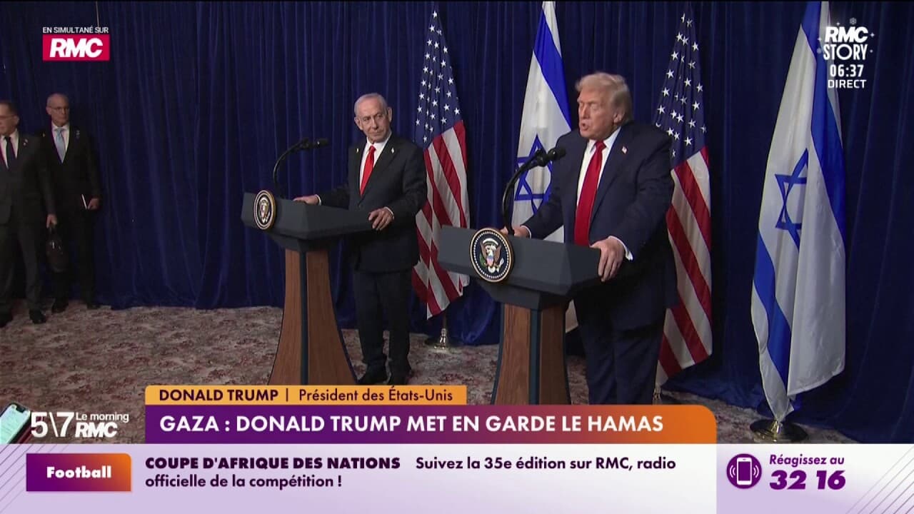 Gaza : Donald Trump met en garde le Hamas