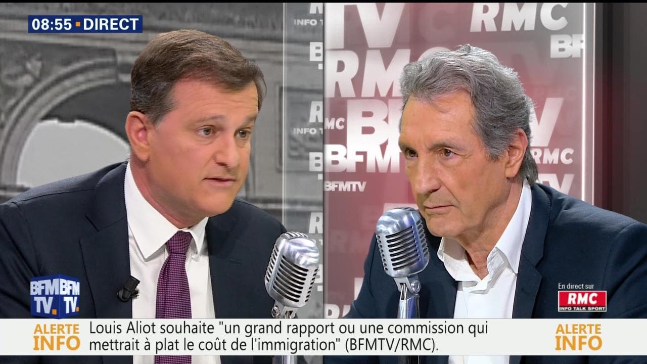 Louis Aliot face à Jean-Jacques Bourdin en direct