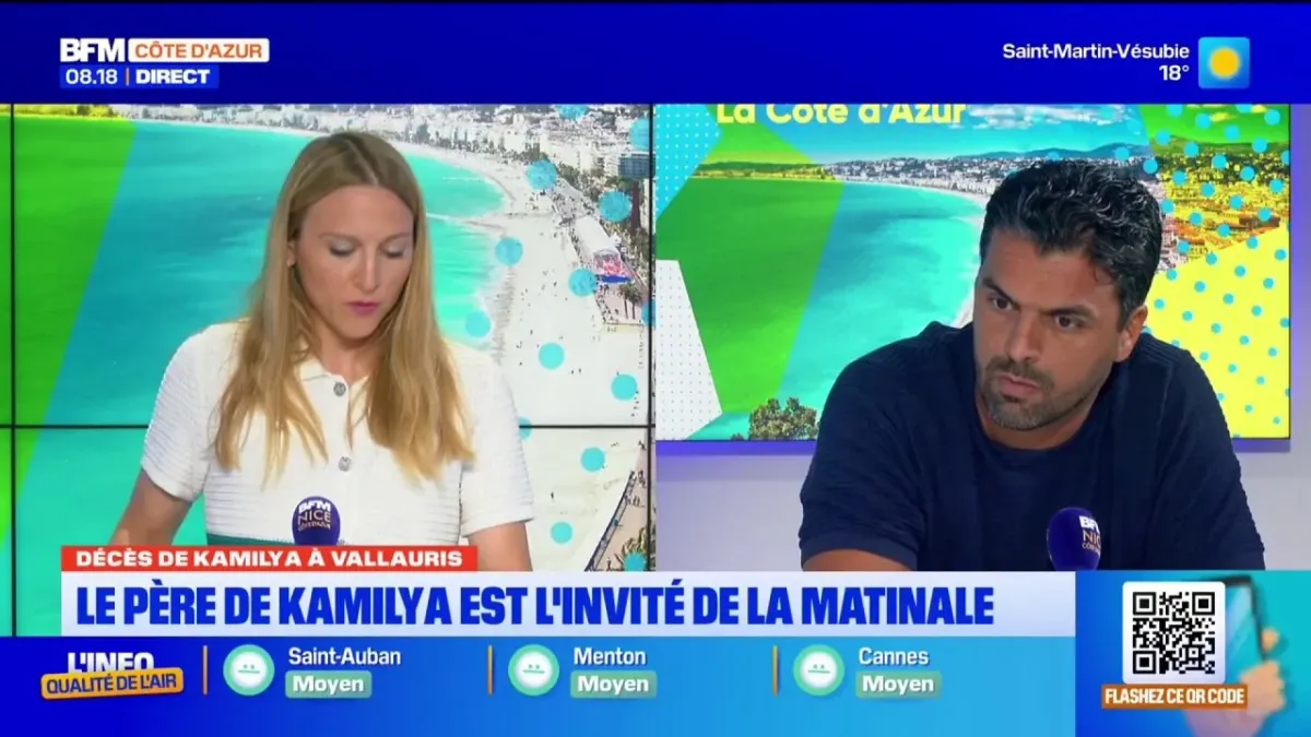Un an après la mort de sa fille, le père de Kamilya, décédée à Vallauris s'exprime sur BFM Nice