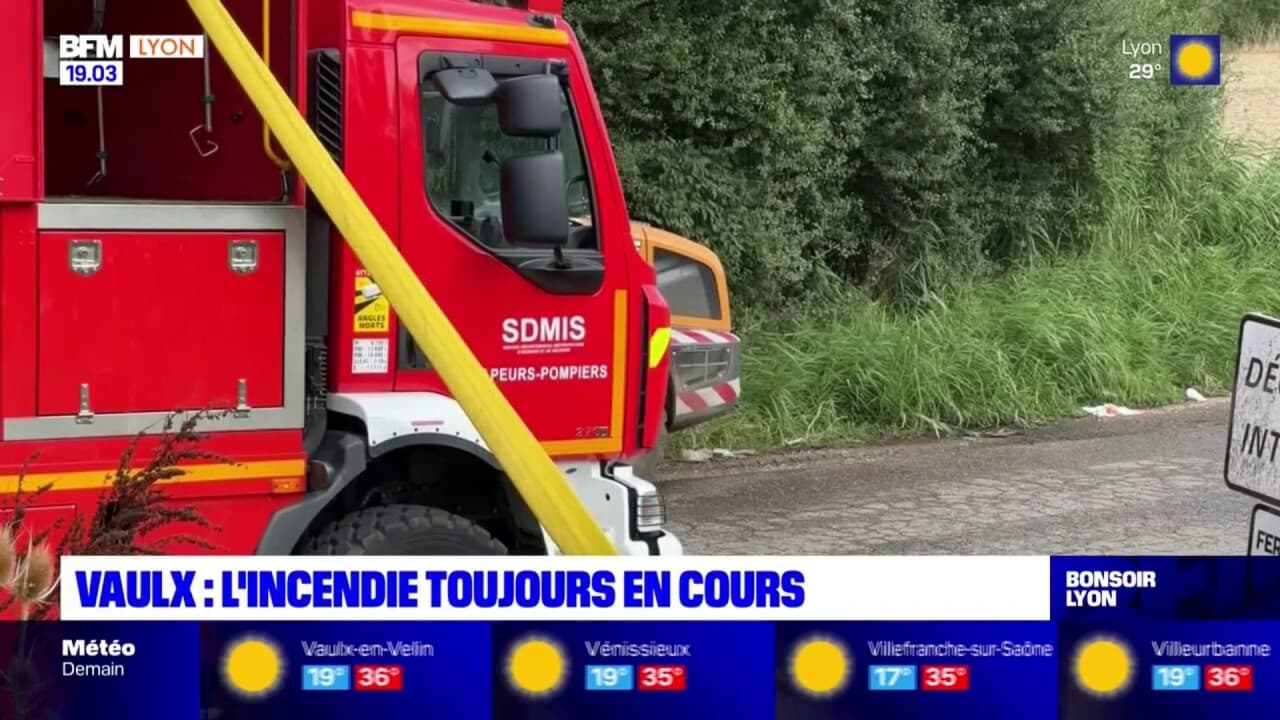 Incendie à Vaulx-en-Velin: le feu maîtrisé, "aucun risque pour la ...