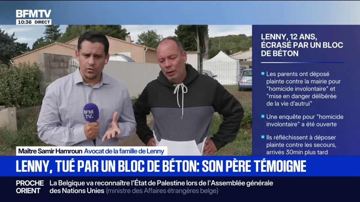 Pour Me Samir Hamroun, avocat de la famille de Lenny, mort écrasé par ...