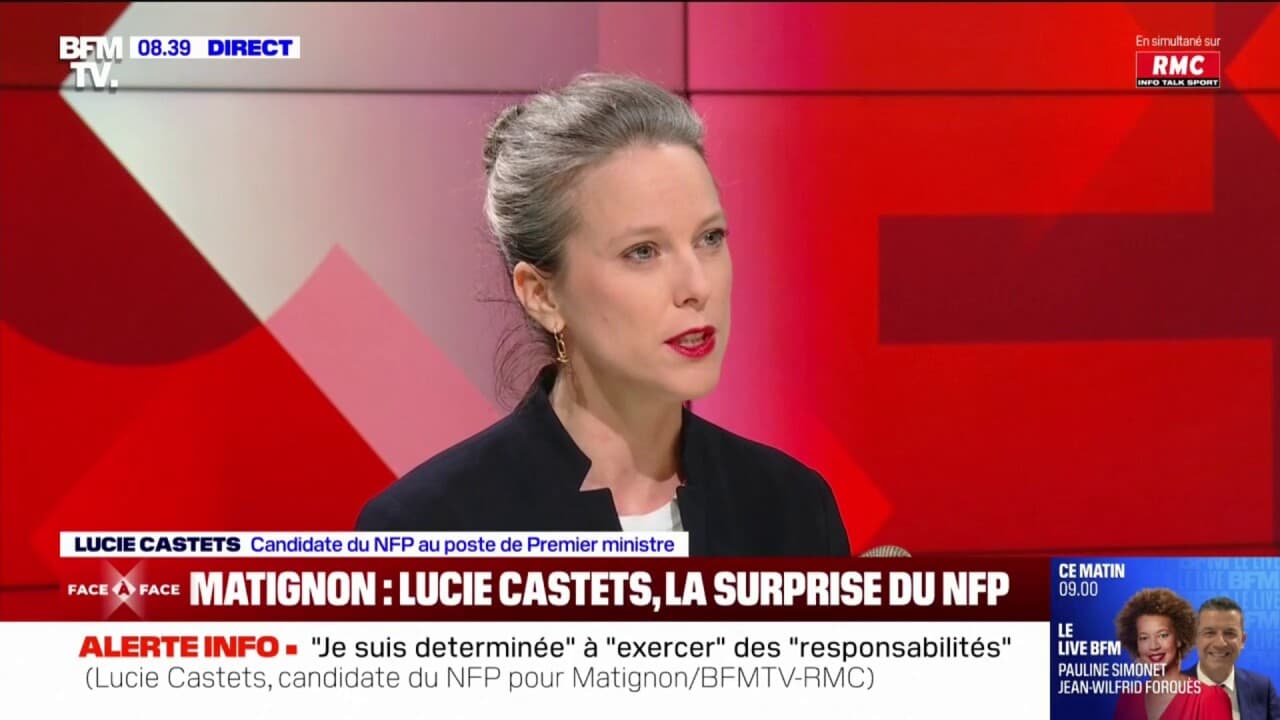Lucie Castets, candidate du NFP pour Matignon: "On ne veut pas se faire ...