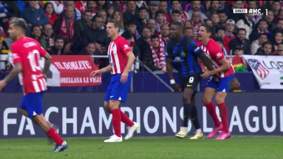 Atlético-Inter: Marcus Thuram coupable d'un vilain geste dans les parties intimes de Savic