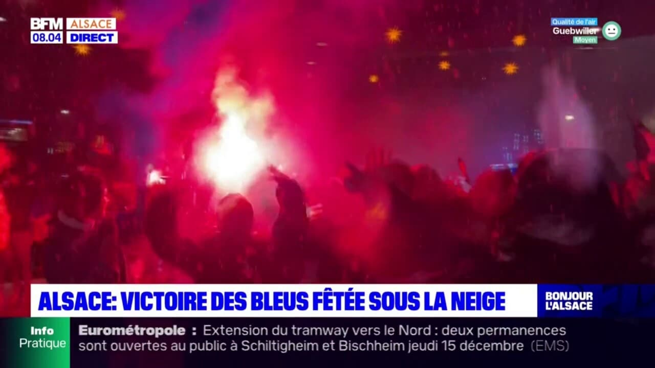 Alsace: même sous la neige, les supporters galvanisés par la victoire ...