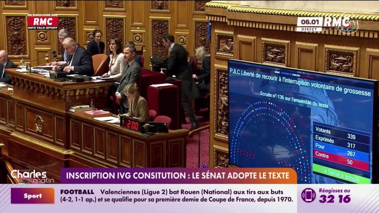 Inscription IVG Constitution : le Sénat adopte le texte