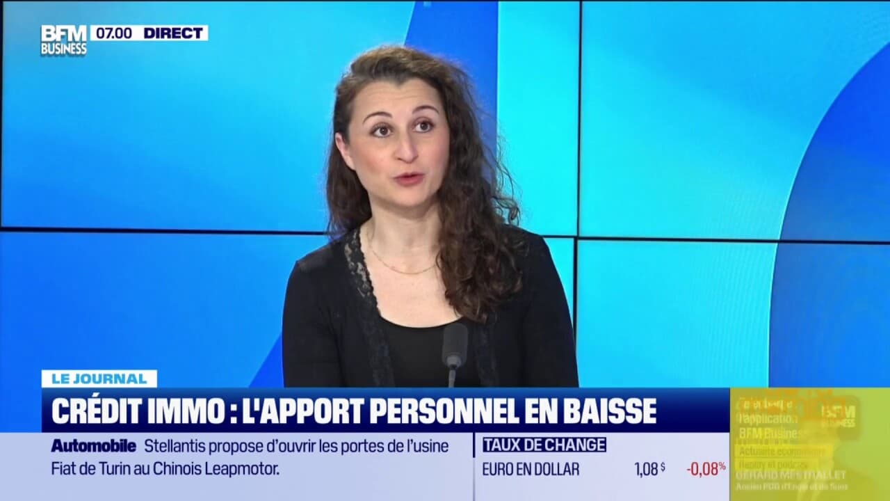 Crédit immo : l'apport personnel en baisse