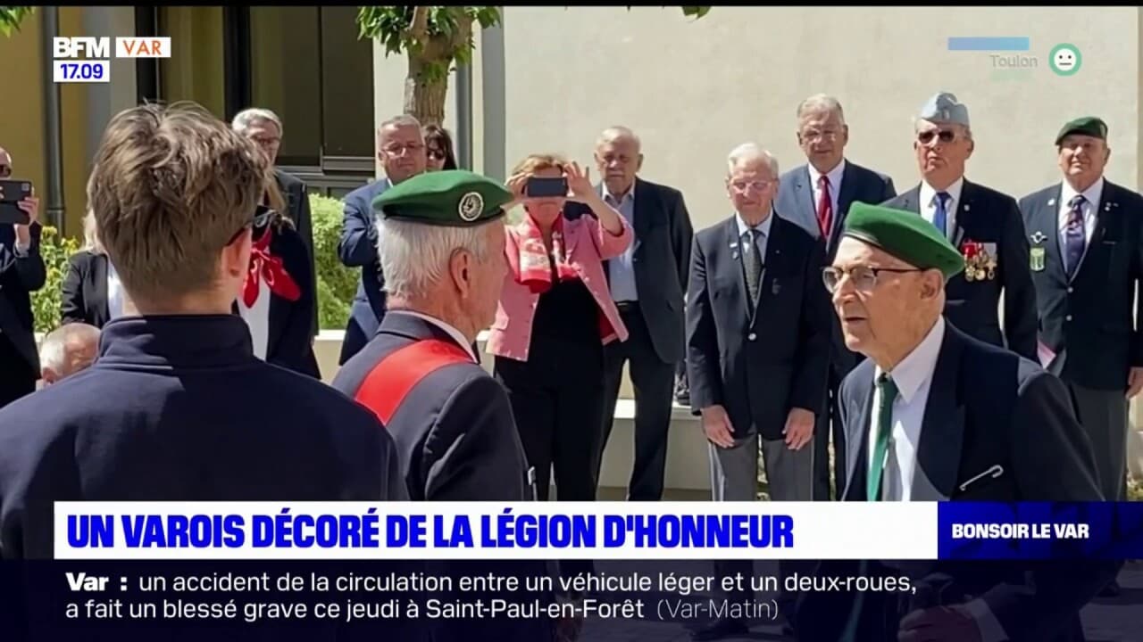Un ancien combattant varois décoré de la Légion d'honneur