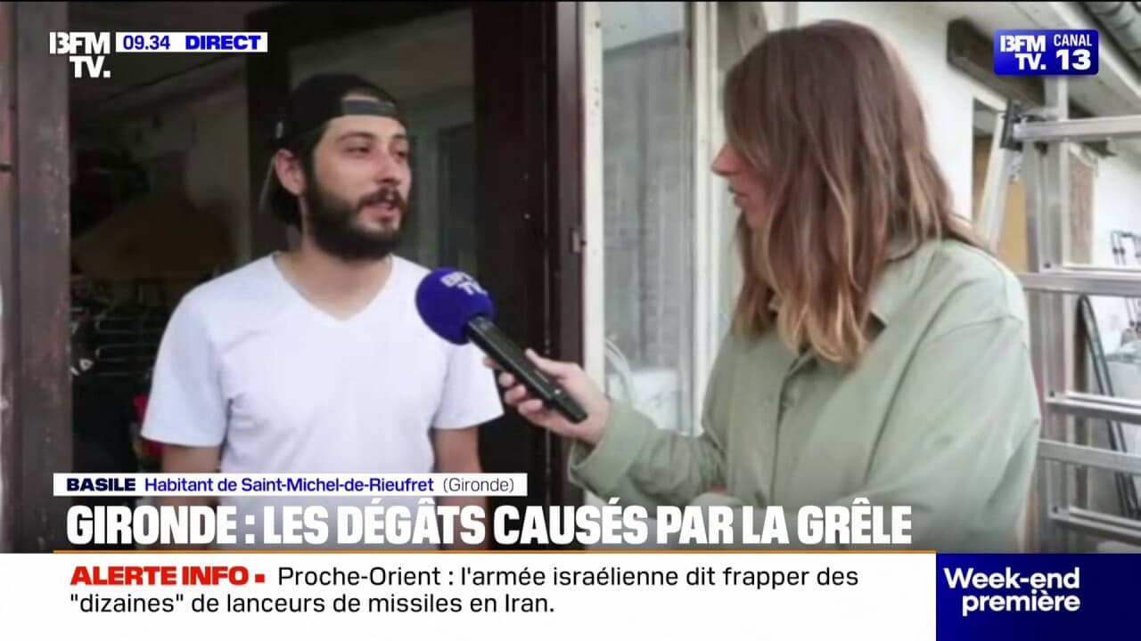 "Je n'avais jamais vu autant de grêle": cet habitant de Saint-Michel-de-Rieufret en Gironde ...