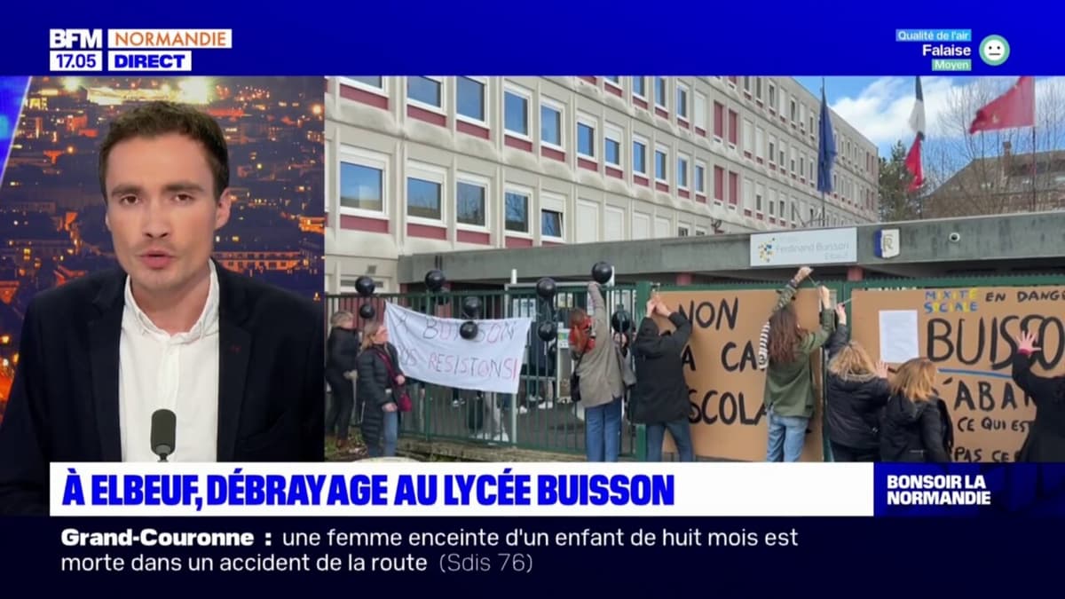 Elbeuf: des enseignants du lycée Ferdinand-Buisson mobilisés pour dénoncer la baisse de moyens ...