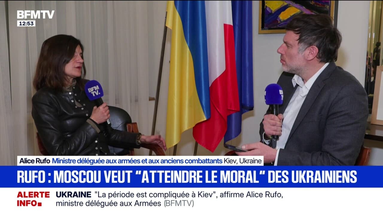 "L'Ukraine ne sera jamais un obstacle à la paix", estime Alice Rufo ...