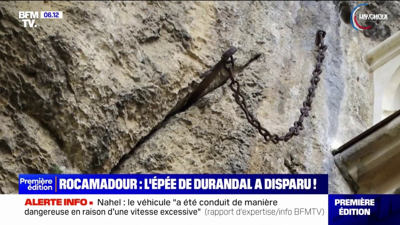 La légendaire épée de Durandal, encastrée dans la roche, a disparu