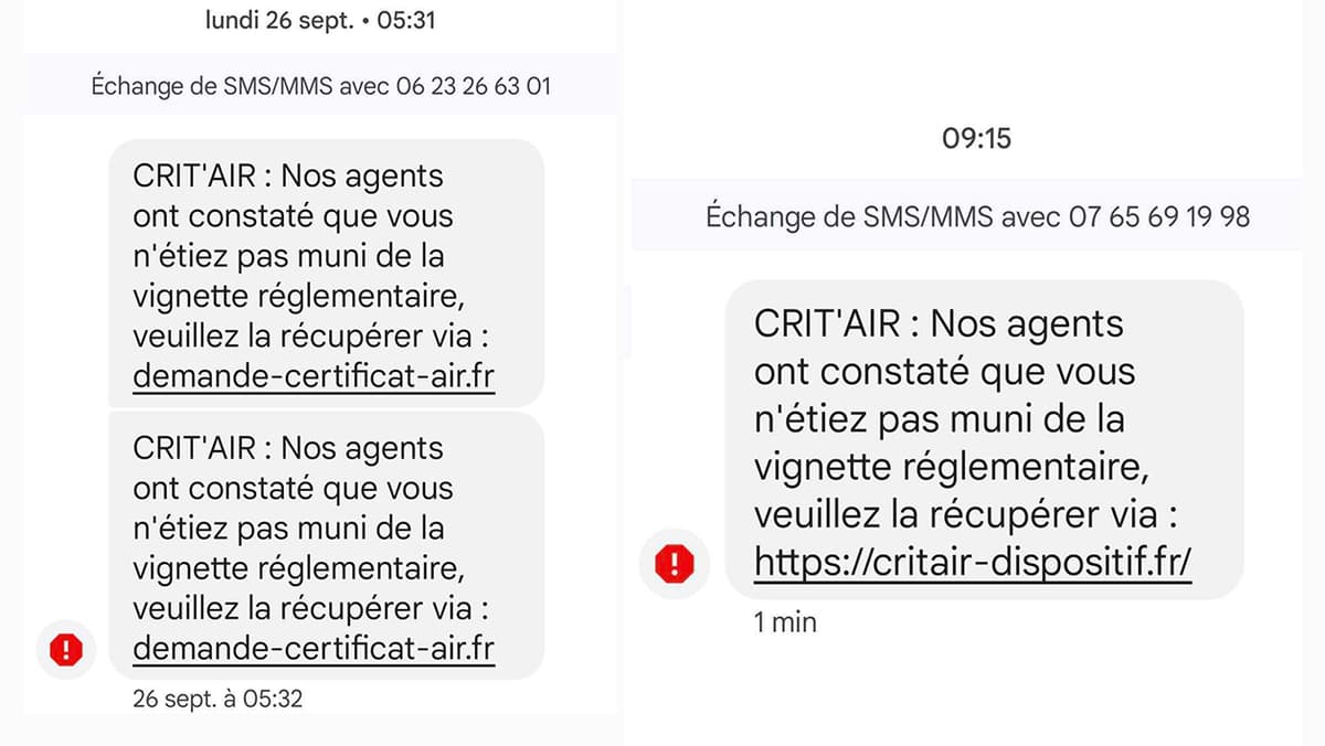 Arnaque à la vignette Crit'air: attention à cette escroquerie largement ...