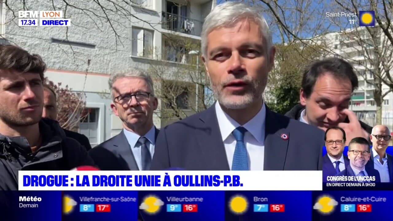 Les ténors de droite présents à Oullins-Pierre-Bénite contre le trafic ...