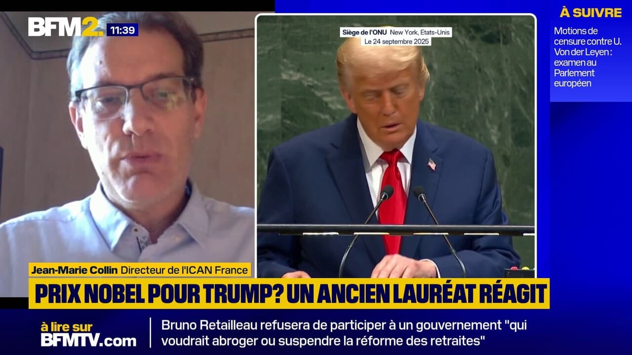 "Extrêmement puissant": un ancien lauréat Prix Nobel de la paix revient ...