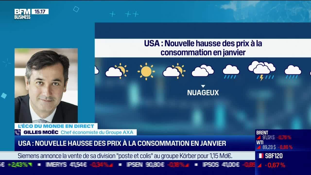 Gilles Moëc (Groupe AXA) : Nouvelle hausse des prix à la consommation ...