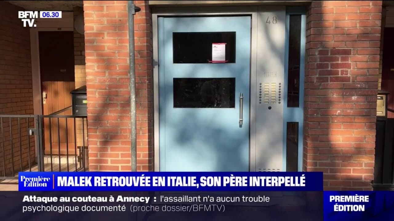 La petite Malek, qui avait été enlevée mardi soir à Dunkerque par son ...