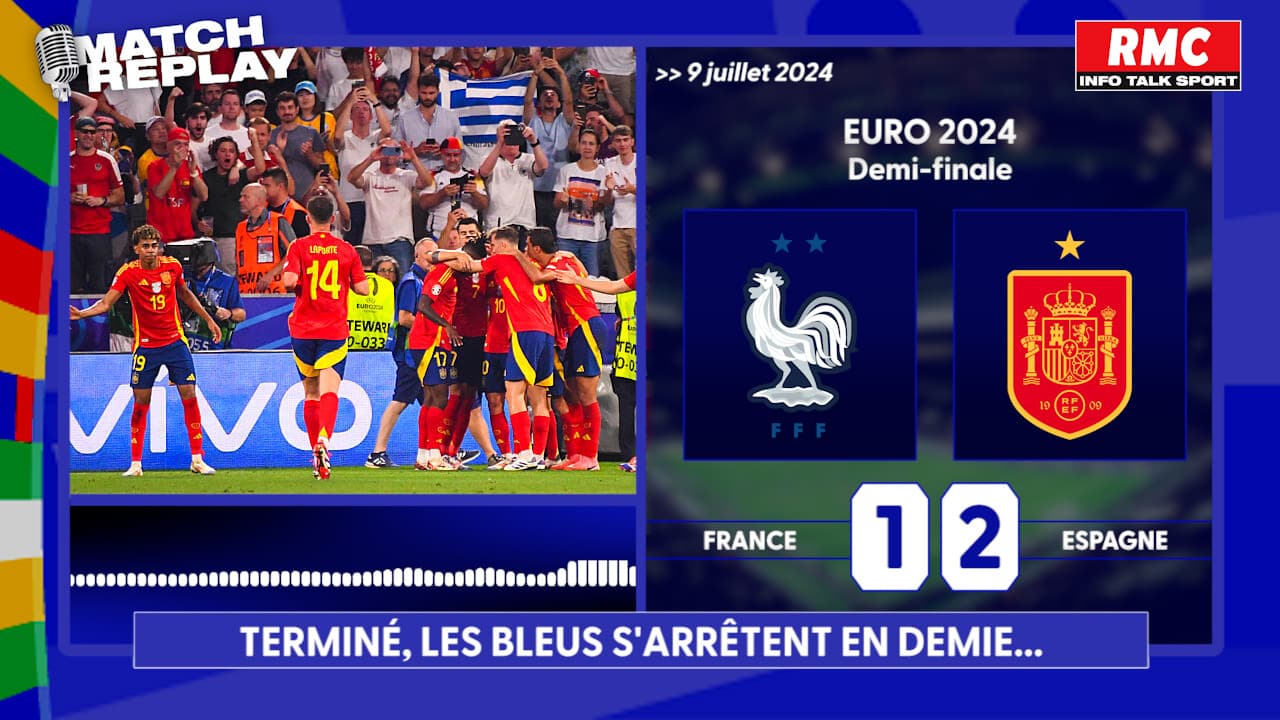 Euro 2024 : Le goal replay de la demi-finale France-Espagne avec les comms RMC