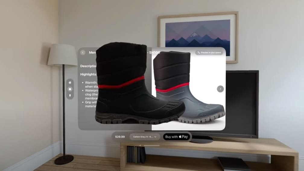 Decathlon se lance sur Apple Vision Pro avec une application immersive