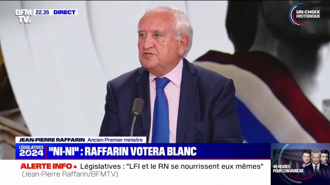 Jean-Pierre Raffarin: "[Jean-Luc Mélenchon] a pris des distances ...