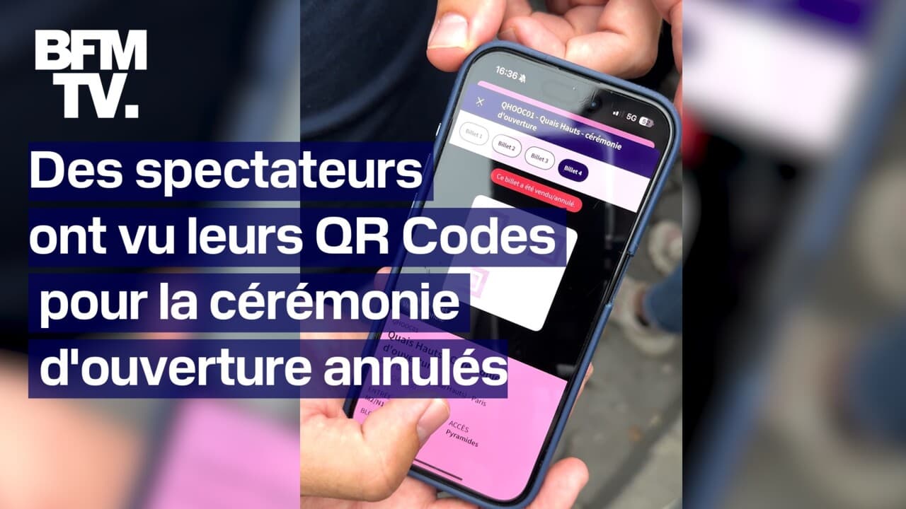 JO 2024: des spectateurs ont vu leurs QR Codes pour la cérémonie d ...