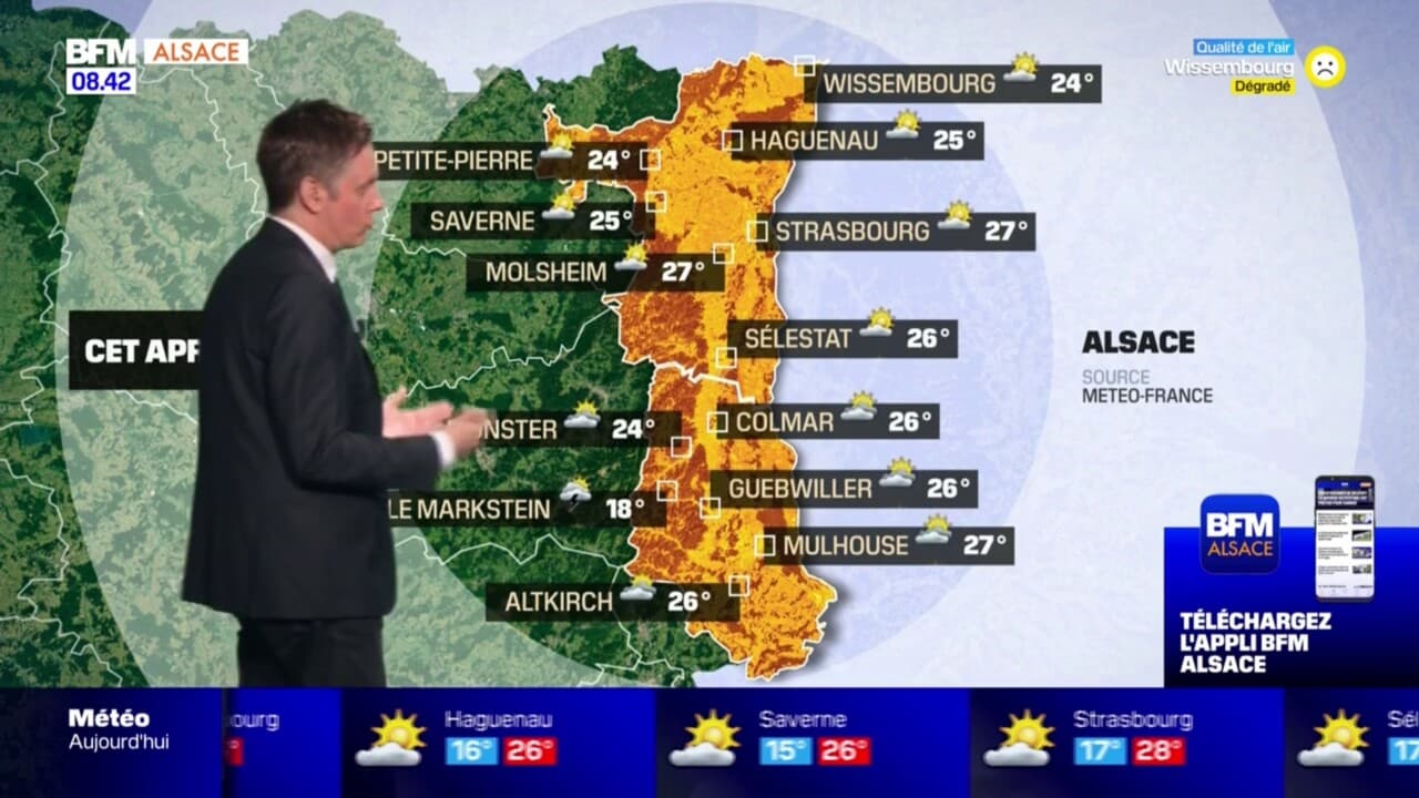 Météo Alsace: des éclaircies prévues ce dimanche, 26°C à Colmar